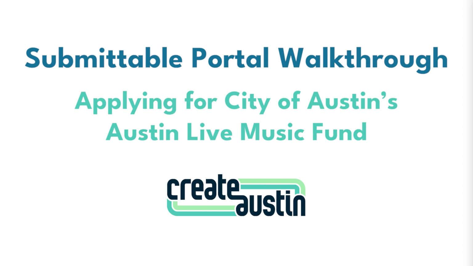 Austin Live Music Fund - Create Austin